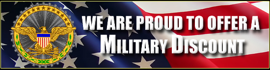 We are proud to offer a Military Discount