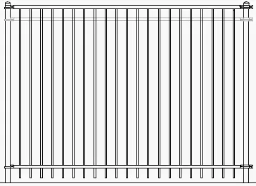 Majestic Rackable Welded Steel Fence